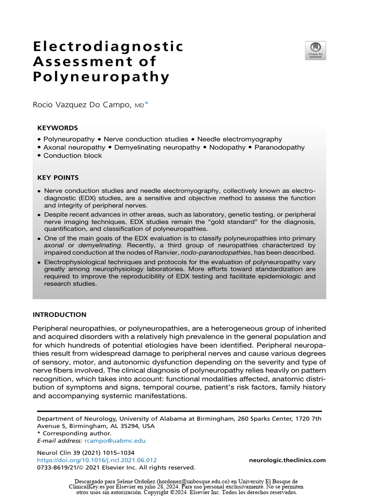 Edx in Polineuropathy | PDF | Peripheral Neuropathy | Myelin