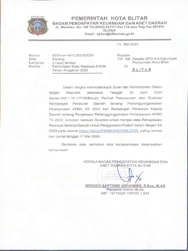20240514072452PANDUAN MENGISI DATA P3DN KOTA BLITAR TA 2023 ...