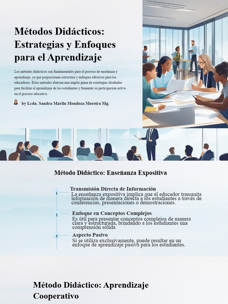 Métodos Didácticos Pdf Aprendizaje Enseñando