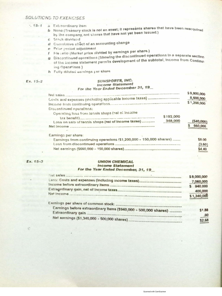 Accounting CHP 15 | PDF