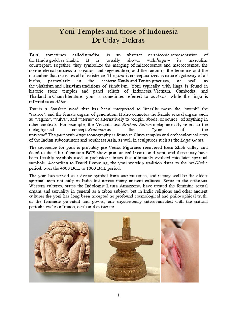 Yoni Temples and Those of Indonesia | PDF | Gender And Hinduism | Hindu ...