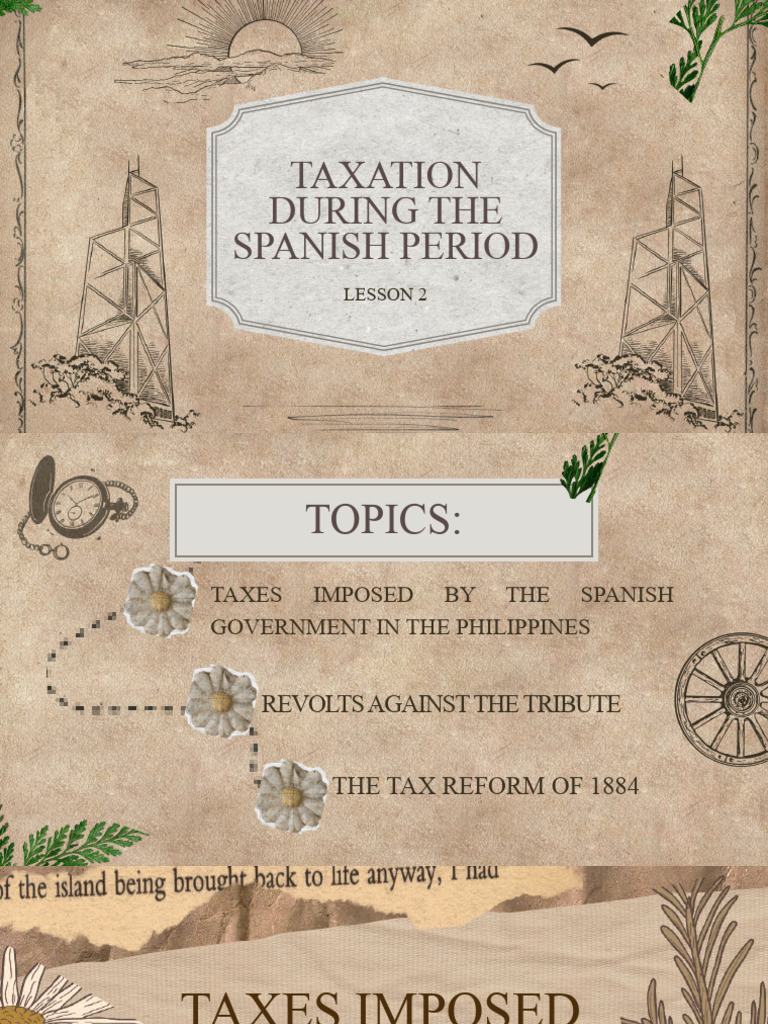 Report Taxation During The Spanish Period | PDF | Spanish Empire ...