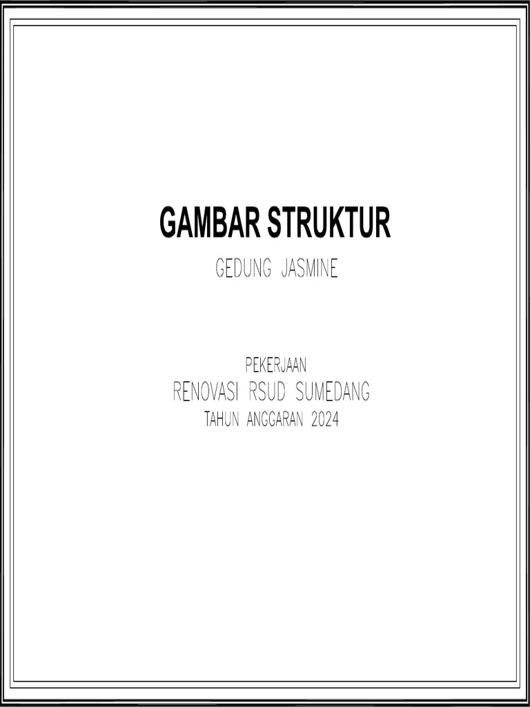Gambar Struktur Renovasi Rsud Sumedang | PDF
