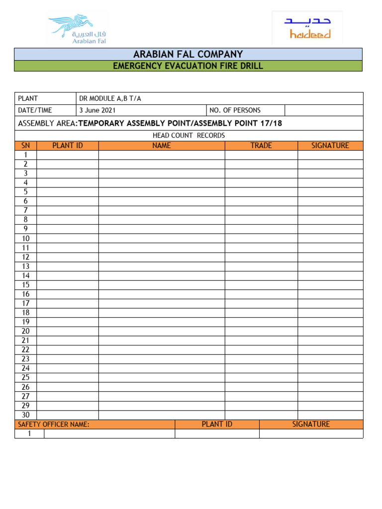 Emergency Evacuation Fire Drill | PDF