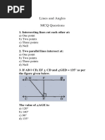 Class 9 Lines and Angles Worksheet | PDF | Triangle | Angle