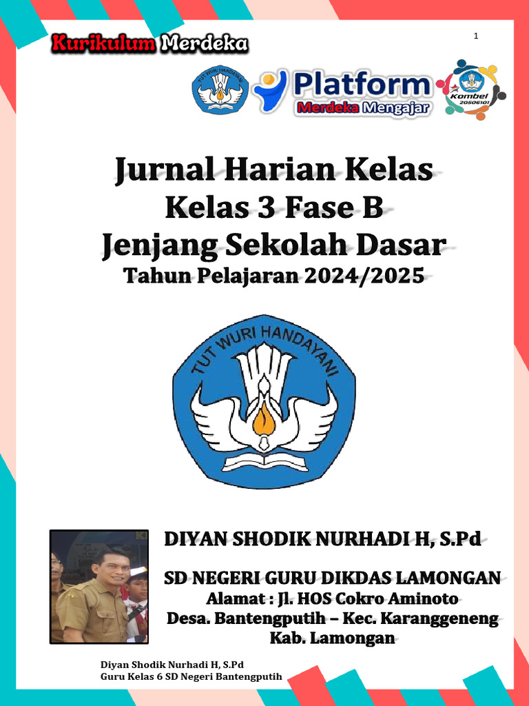 Jurnal Harian Kelas 3 Kurikulum Merdeka 2024-2025 | PDF