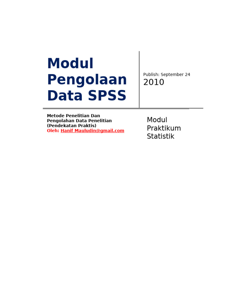 Modul SPSS-libre | PDF