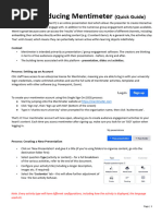 Mentimeter Setup Guide for Educators | PDF | Question | Computing