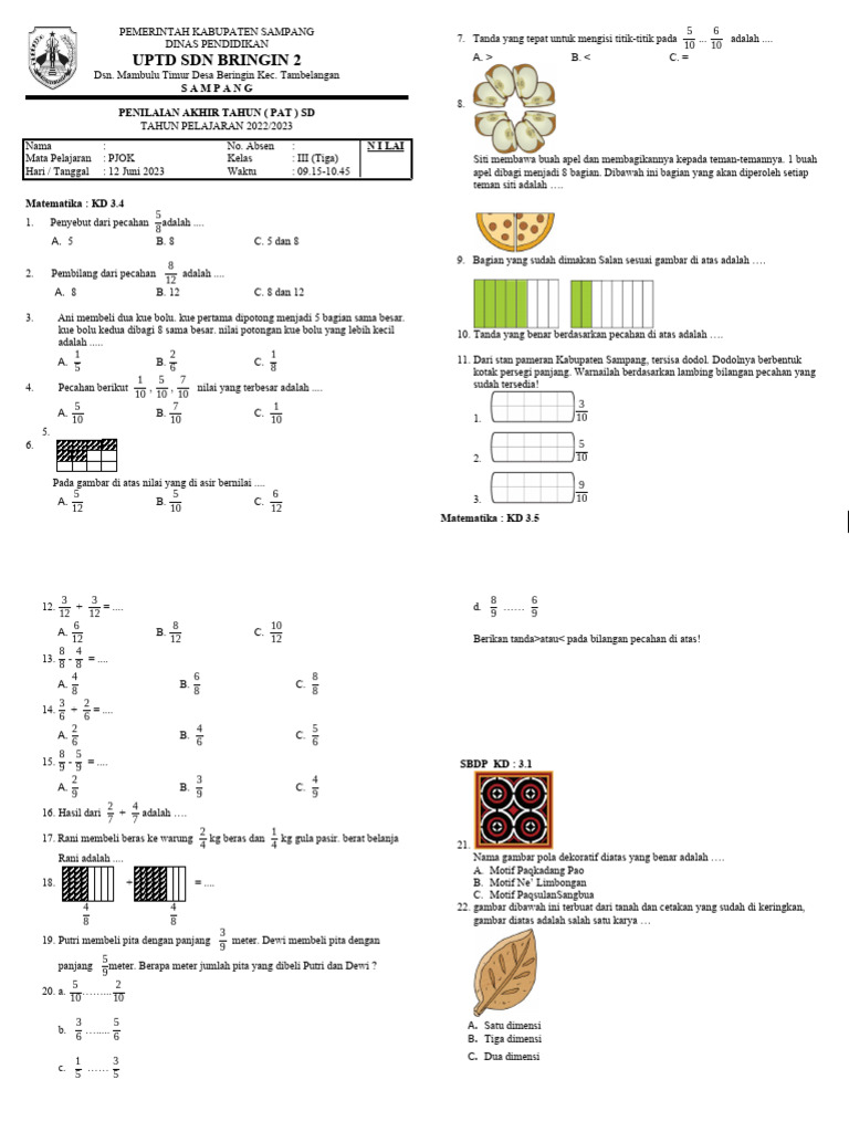 Tema 5-B - Kelas 3 | PDF