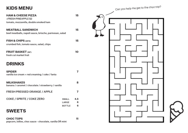 Kid S Menu Colouring in 1 | PDF | Mozzarella | Cuisine