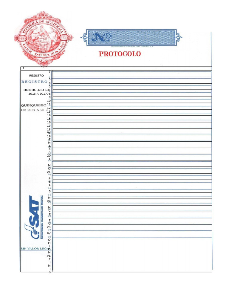 MINUTA PAPEL PROTOCOLO - PDF Versión 1 | PDF