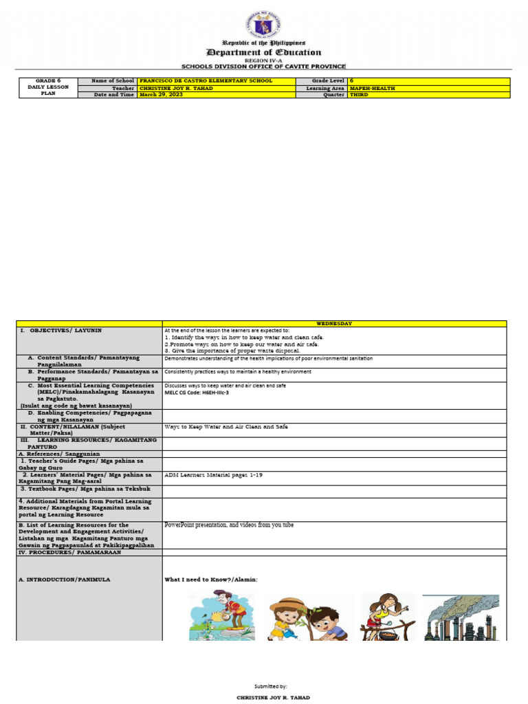 Mapeh-Health Q3 - W7 Day3 | PDF