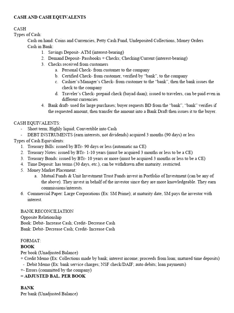 FAR NOTES | Download Free PDF | Cash | Banks