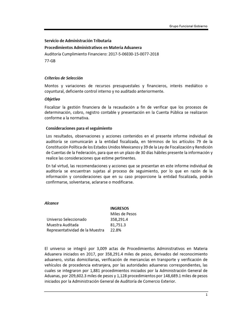 Pama 1 | PDF | aduana | Auditoría