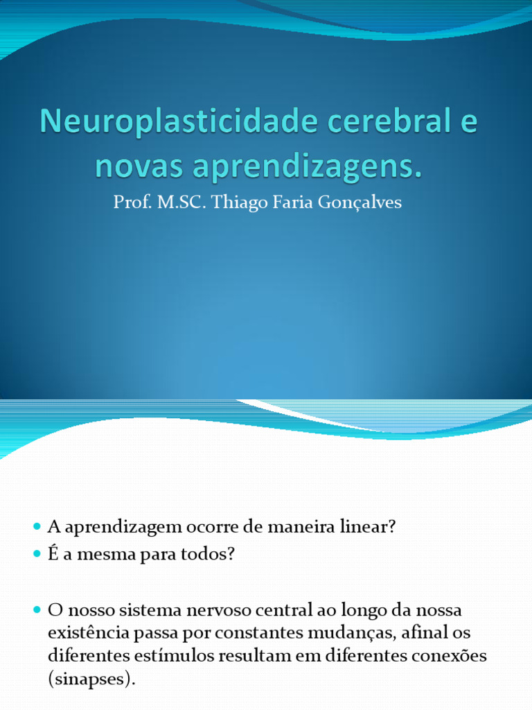Neuroplasticidade cerebral e novas aprendizagens_ | PDF ...