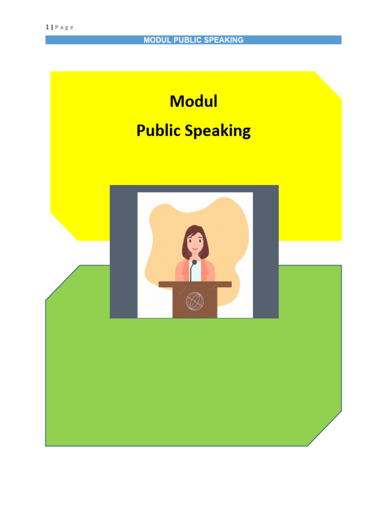 Modul Public Speaking - Kelas XI | PDF