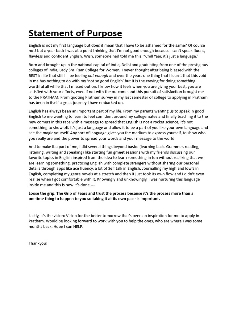 SOP For The Position of Associate - Central English Team | PDF | Human ...