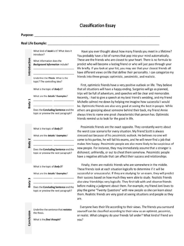 Activity Sheets On Classification and Exemplification | PDF