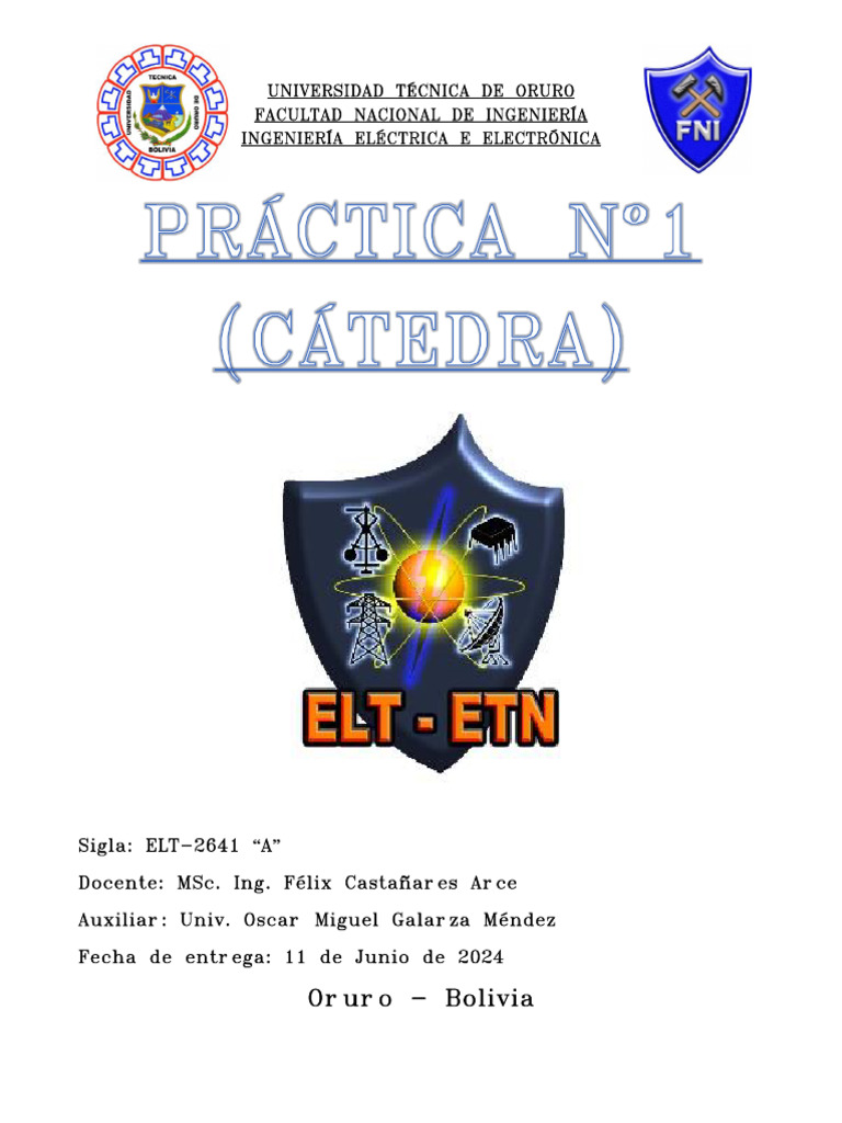 Practica n1 Catedra | PDF | Metrología | Electricidad