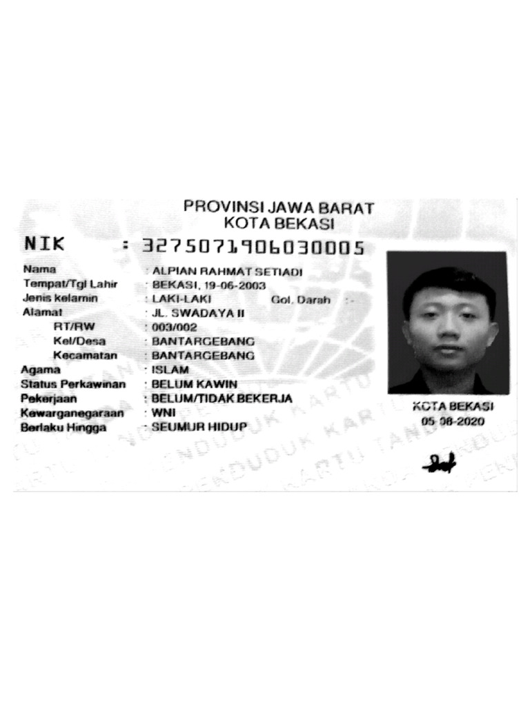 File KTP, KK, NPWP | PDF