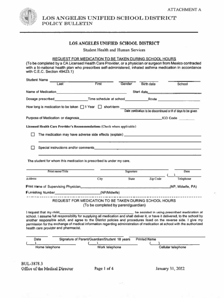 Medication During School Hours-2 | PDF
