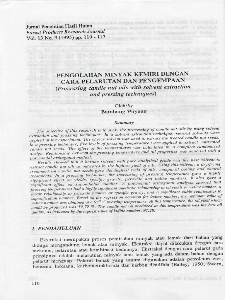 ID Pengolahan Minyak Kemiri Dengan Cara Pel | PDF