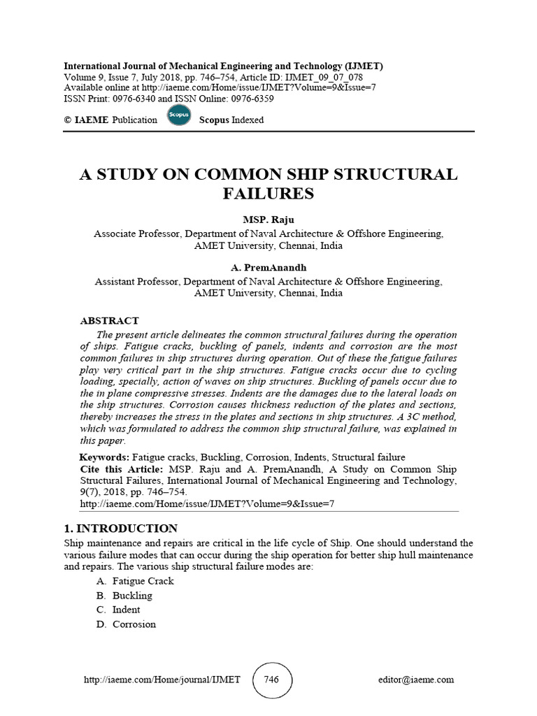 Structure Failure | PDF | Fatigue (Material) | Corrosion