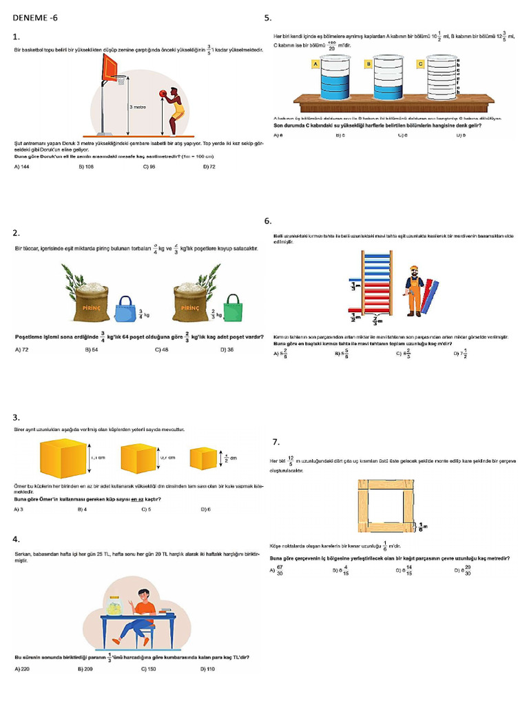 H.P.R Denemesi̇ - 6... | PDF