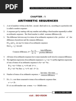 SSLC Class 10 Arithmetic Sequences Guide | PDF | Summation | Arithmetic