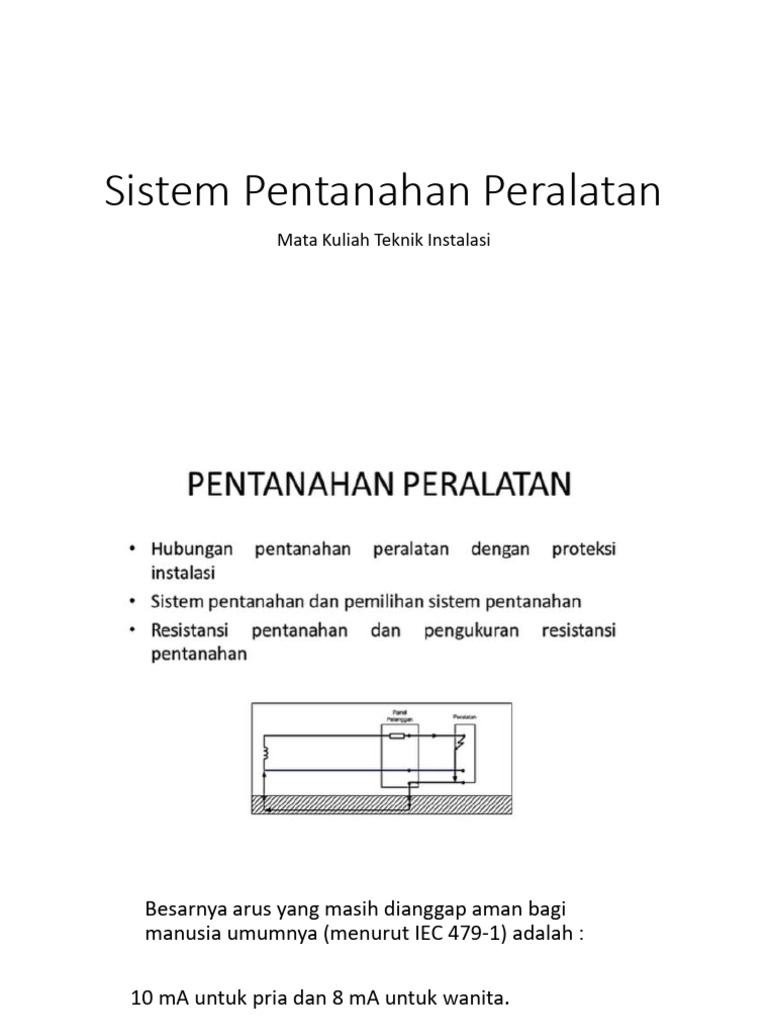 Sistem Pentanahan Peralatan | PDF