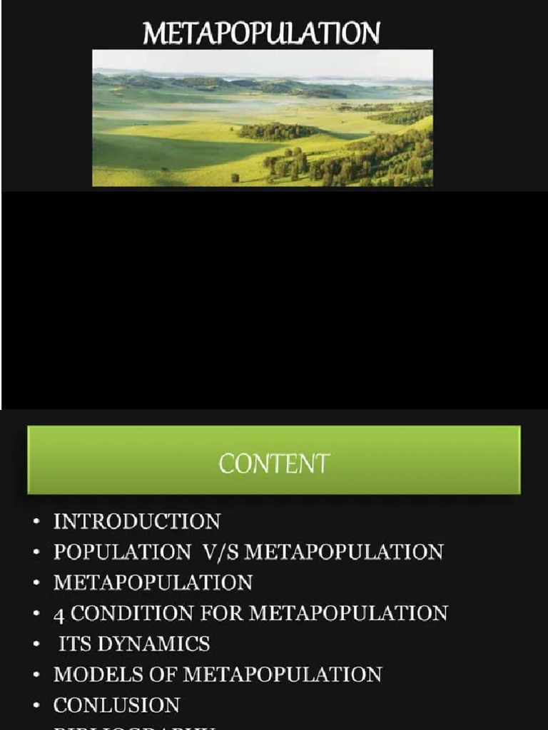 3 Metapopulation | PDF