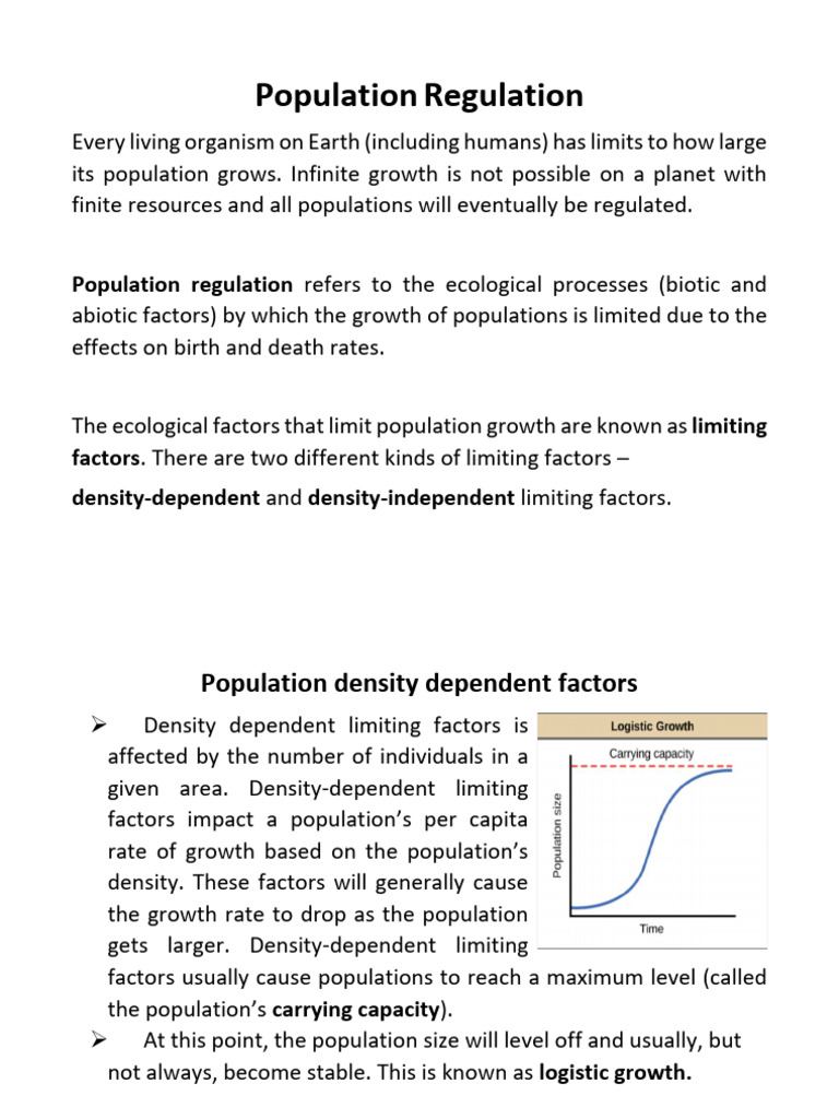 2 population regulation r and K selection | PDF | Ecology | Biology