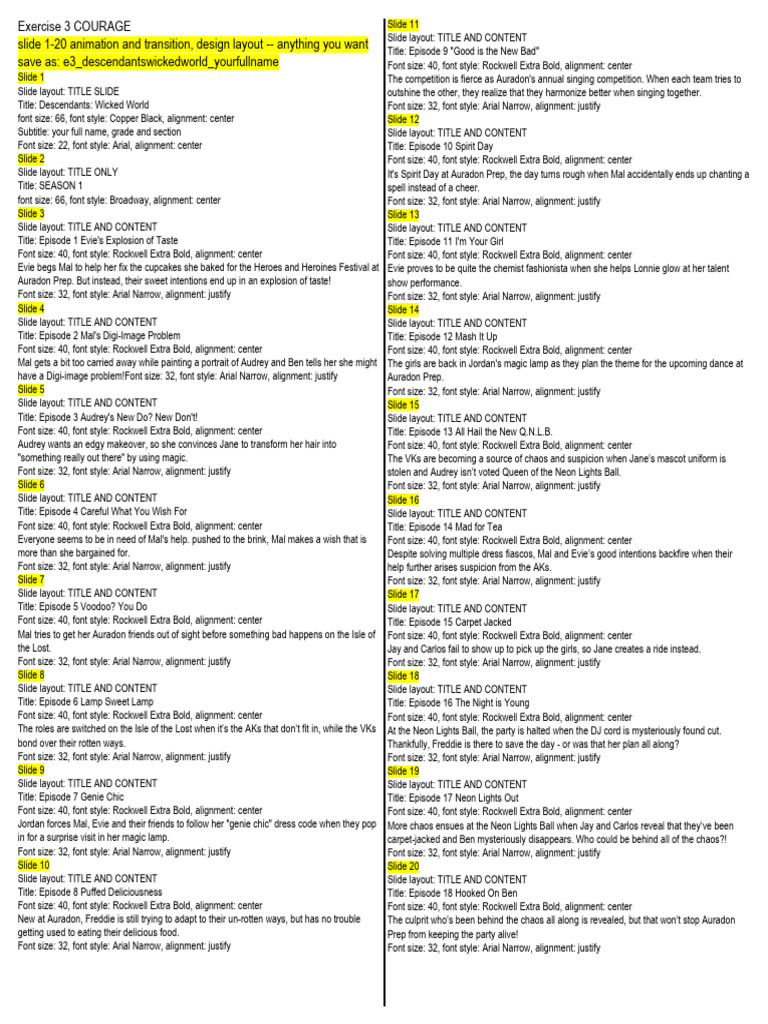 Exercise 3 1st Quarter ICF 9 | PDF | Arial | Typography