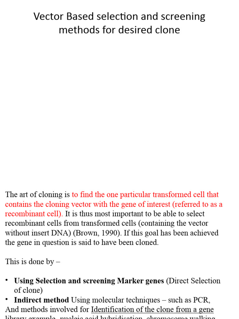 GE Unit III | PDF | Molecular Cloning | Complementary Dna