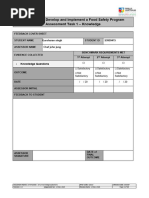 Food Manufacturing SQF Edition 9 Checklist | PDF | Food Safety | Audit