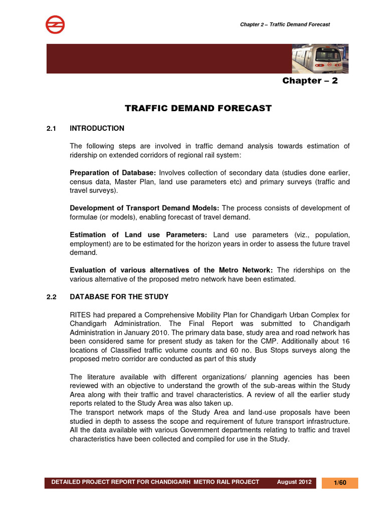 Chapter 2 - Traffic - Demand - Forecast | PDF | Transport | Public Transport