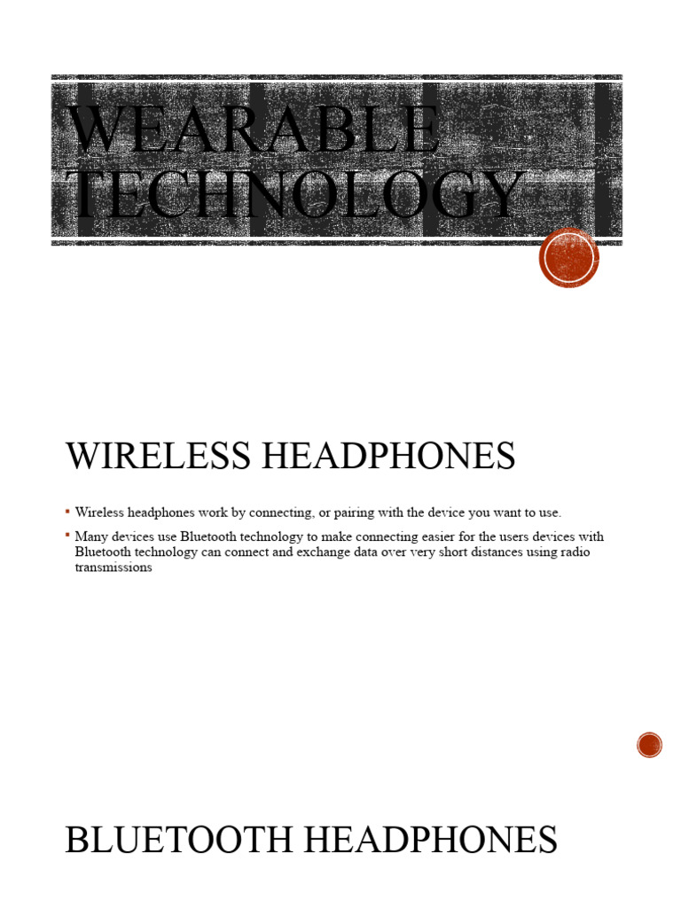 Wearable Technology | PDF | Bluetooth | Wireless