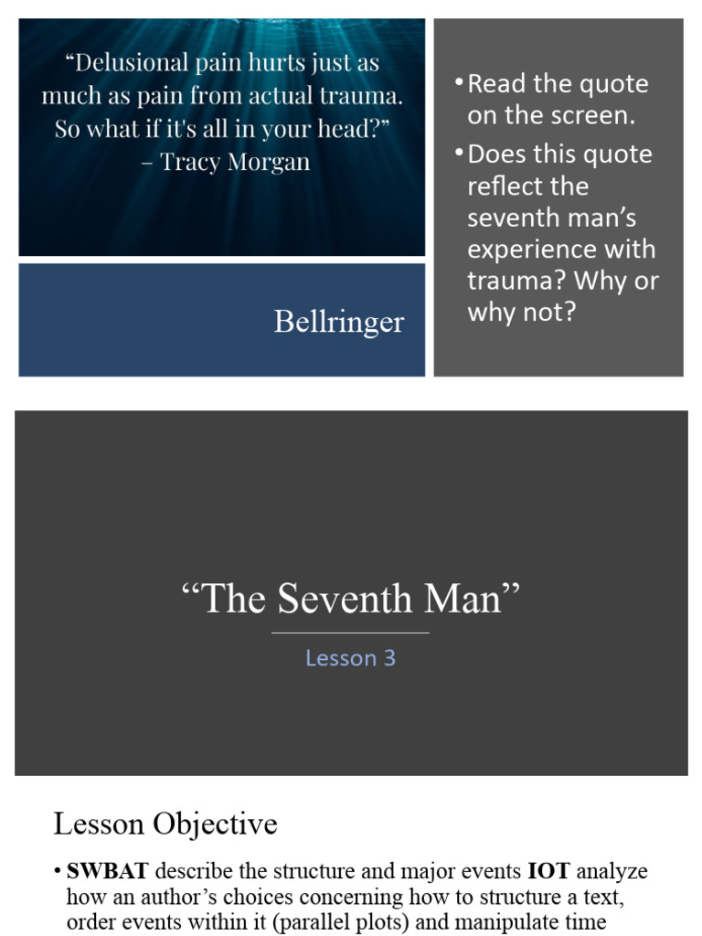 Analyzing "The Seventh Man" Themes | PDF | Narration | Argument