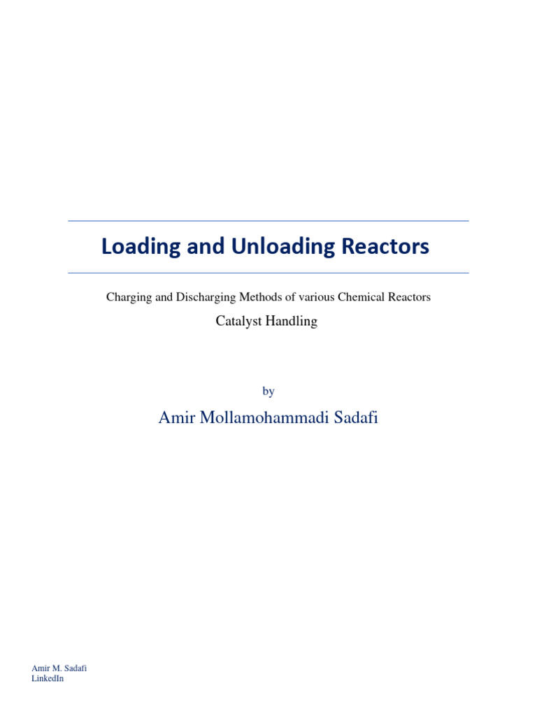 Loading and Unloading Reactors 1626252870 | PDF