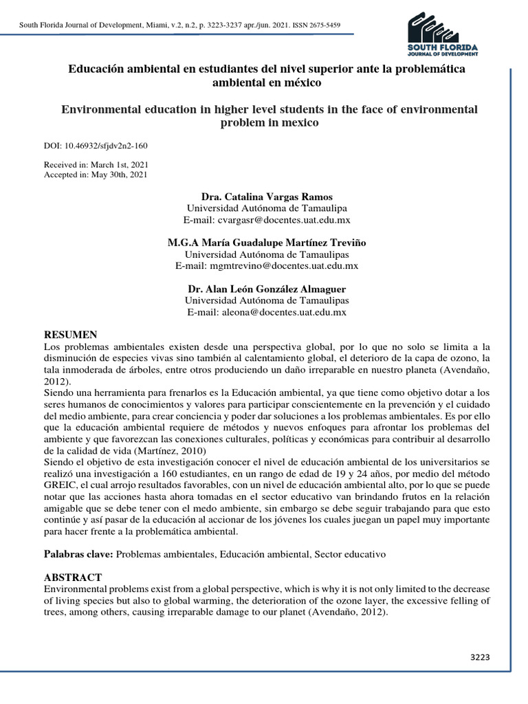 Editor sfjd,+Art.+160+SFJD | PDF | Entorno natural | Conocimiento