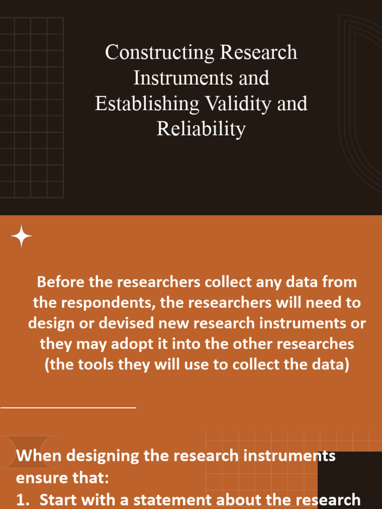 Constructing Research Instruments | PDF