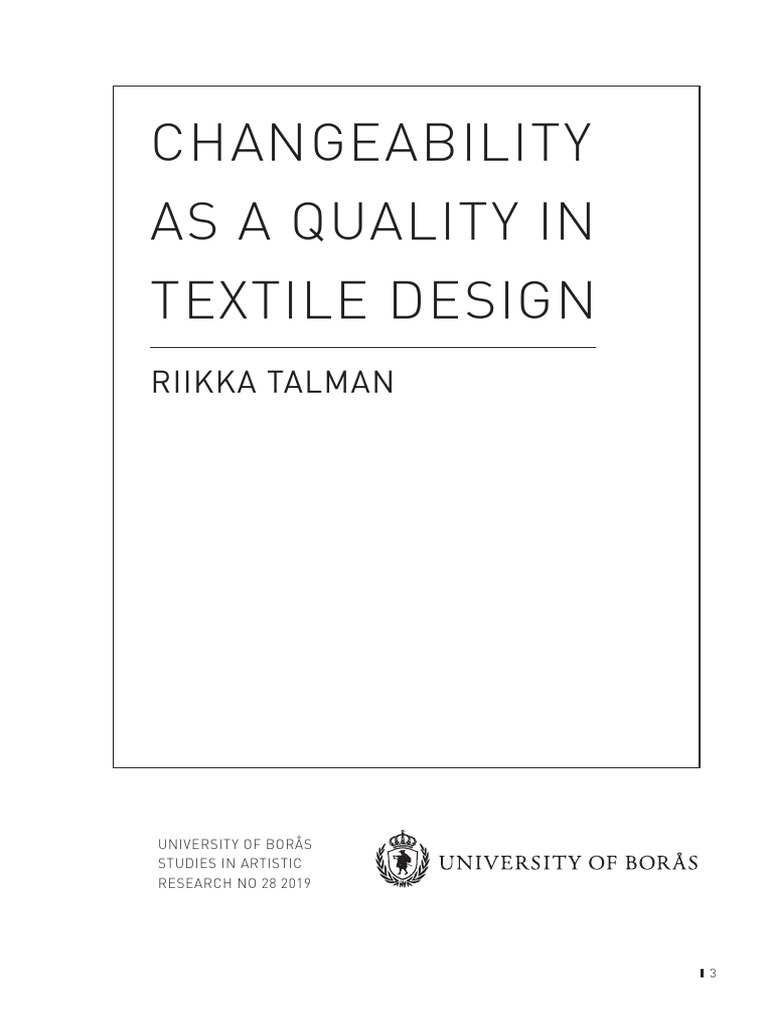 Embracing Change in Textile Design | PDF | Textiles | Yarn