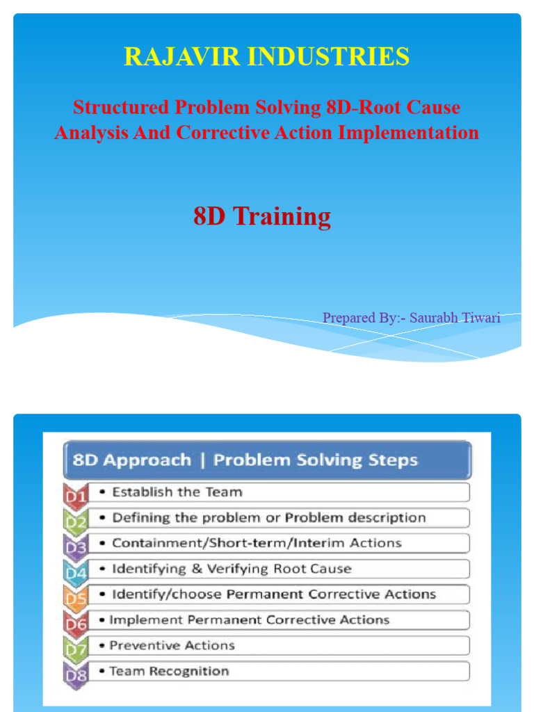 8D Training | PDF | Audit