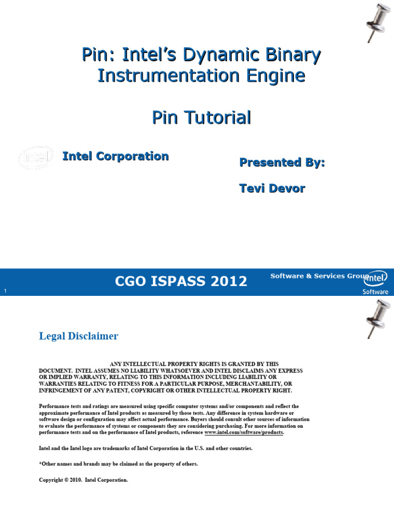 Pin Tutorial Cgo Ispass 2012 | PDF | Microprocessor | Software Engineering