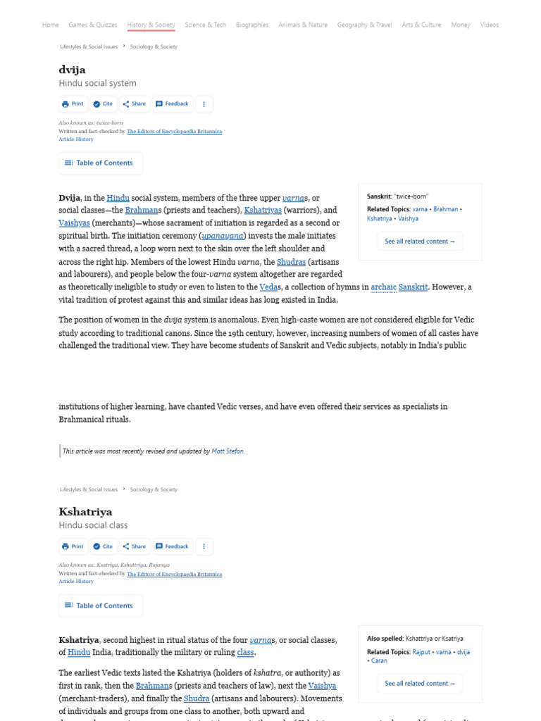 Dvija - Kshatriya - Definition, Caste, History, & Facts - Britannica ...