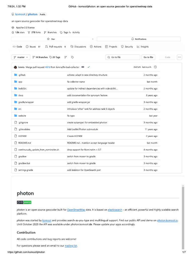 Photon Geocoder | PDF