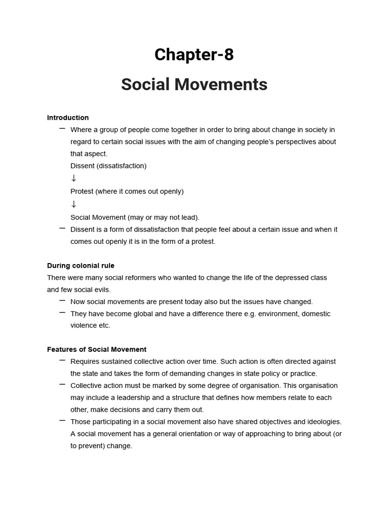 Social Movements | PDF | Dalit | Social Movements