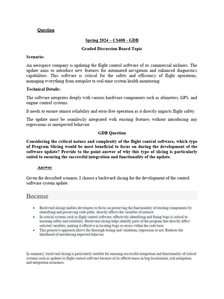 CS608 (GDB) | PDF | Reliability Engineering | Software Bug