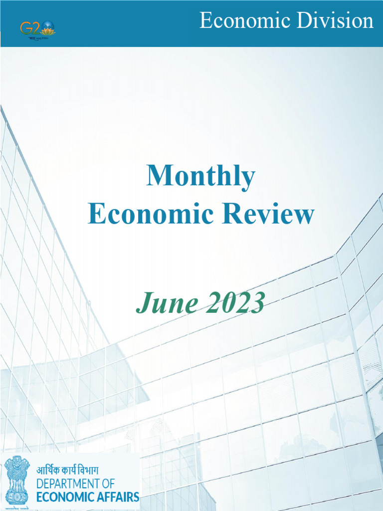 India Economic Review: June 2023 Insights | PDF | Inflation ...
