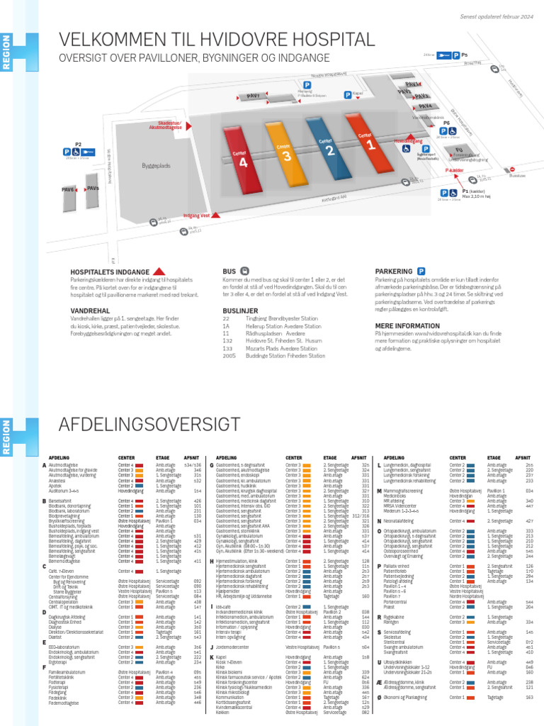 Kort Over Hvidovre Hospital | PDF